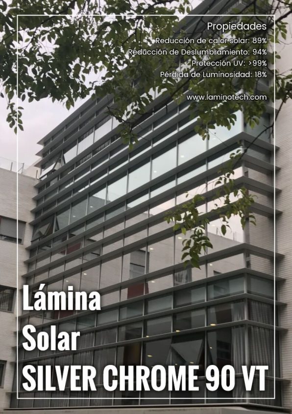 Lámina Solar Silver Chrome 90 VT | Tienda de Laminotech