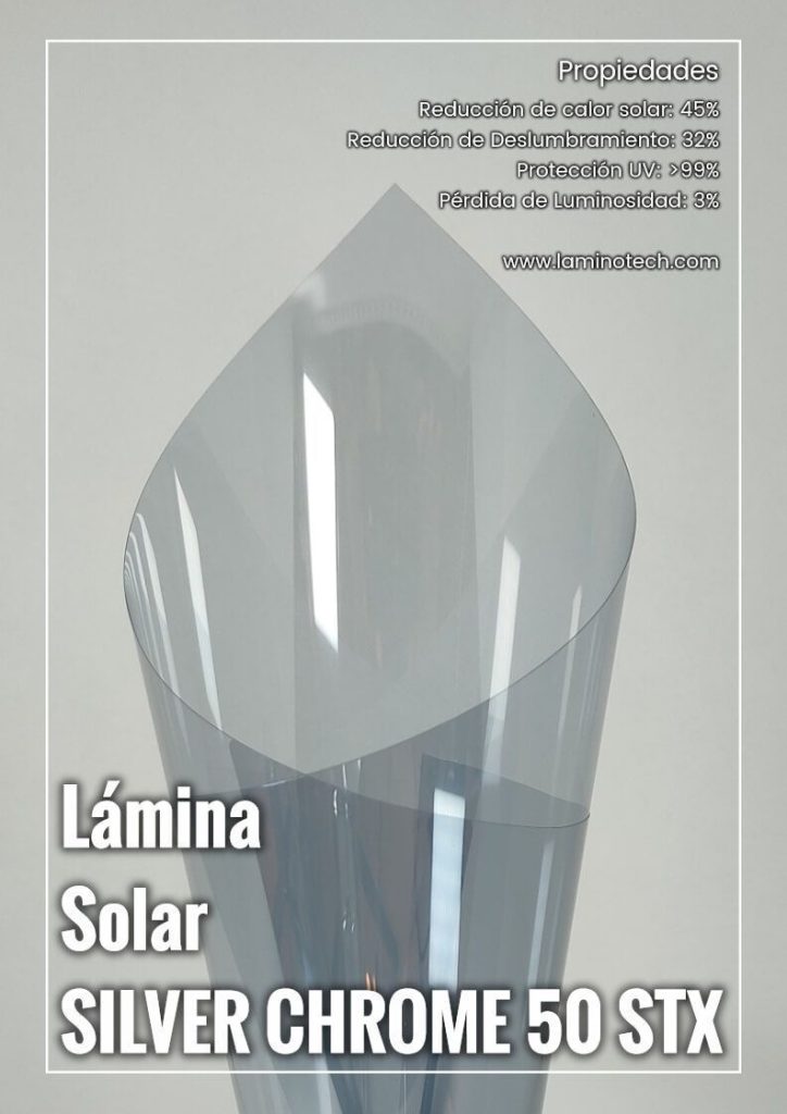Lámina Solar Silver Chrome 50 STX - Tienda de Laminotech